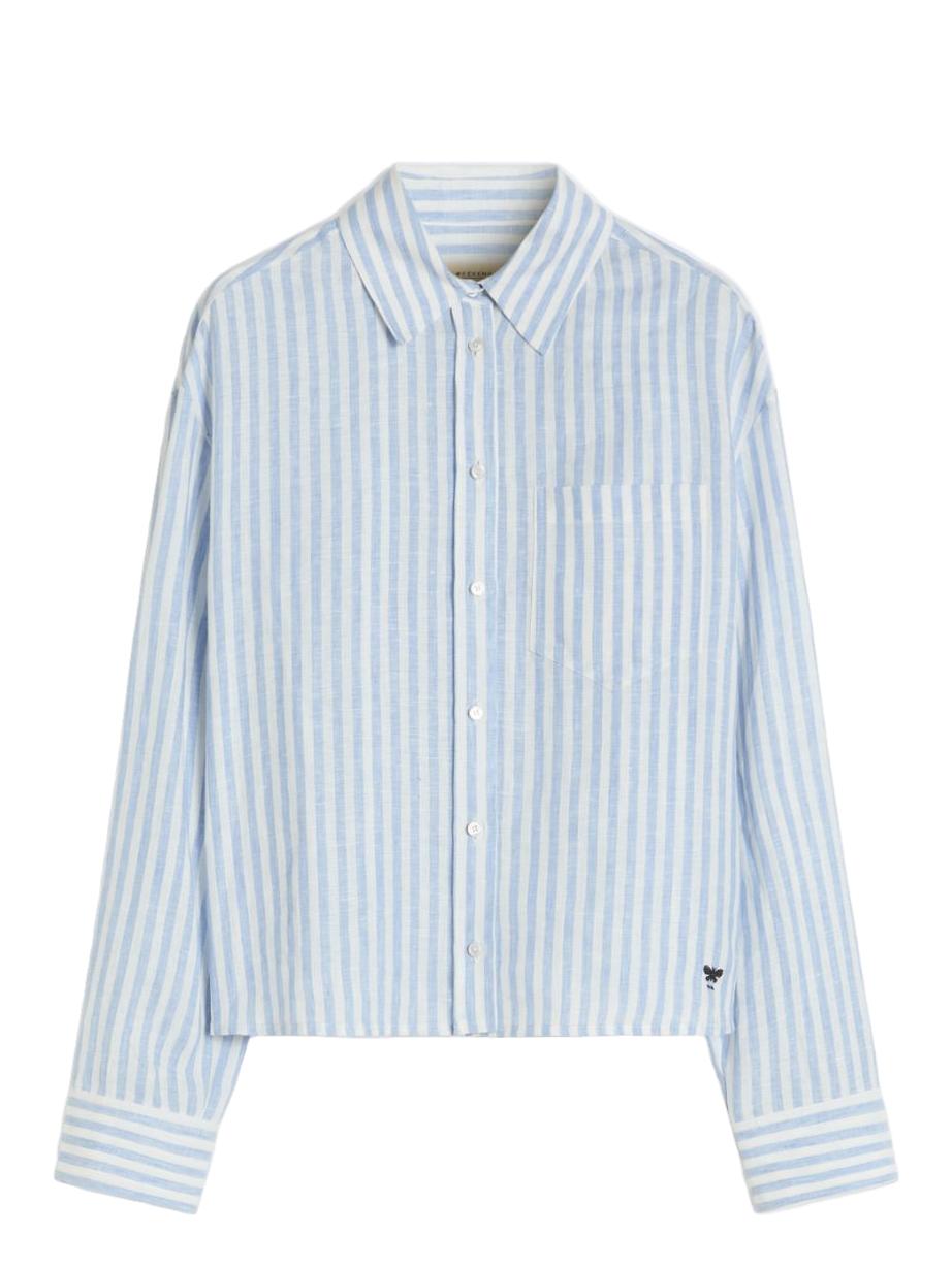 MAX MARA Linen Canvas Boxy Shirt